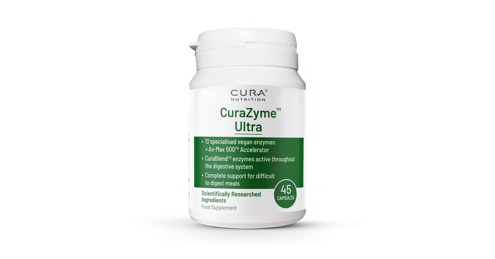 CURAZYME ULTRA Emésztőenzim - 45 kapszula - Nutrifitt